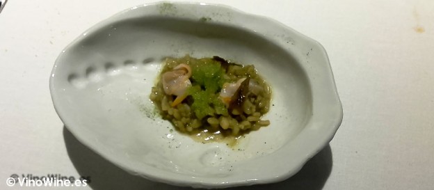 Arroz de algas y berberechos de Audrey's en Calpe - Vinowine